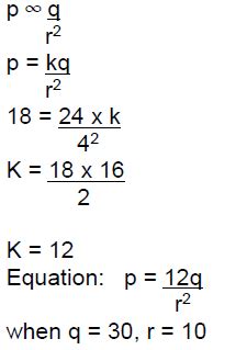 Three Variables P Q And R Are Such That P Varies Directly As Q And Inversely As The Square Of R