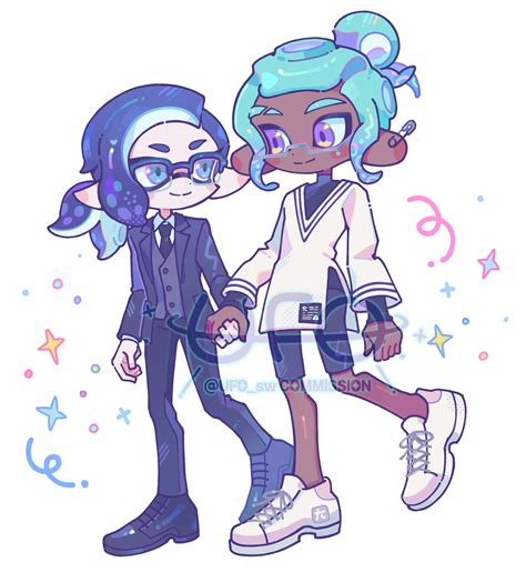 Inkling Player Character Octoling Player Character Inkling Boy And Octoling Girl Splatoon