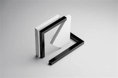 Premium Ai Image Geometric Typography In Minimalist Design With Clean