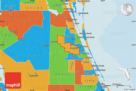 Brevard County Zip Code Map Bell Marika