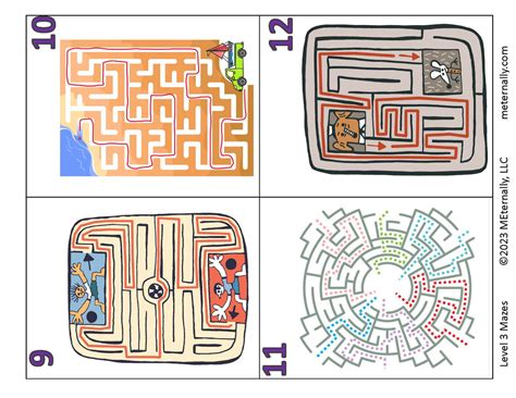 Level 1 2 And 3 Maze Set Meternally