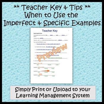 Spanish Imperfect Tense Guided Notes And Key TpT