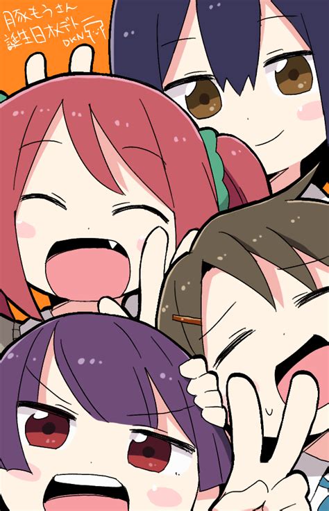 Sashima Nobue Sanwa Minori Mitsukaidou Kaho And Iwai Suzuran Ibaraki Gojappe Quartet Drawn