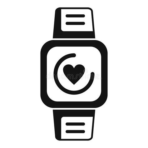 Data Sport Smartwatch Icon Simple Vector Healthcare Equipment Stock Illustration Illustration