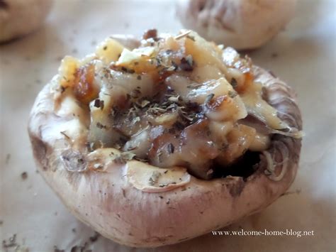 Welcome Home Blog Mozzarella Stuffed Mushrooms