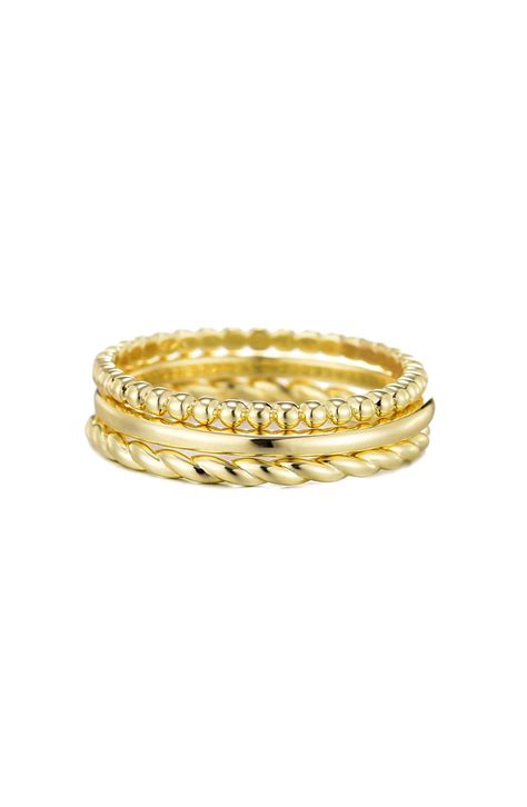 Adornia 3 Piece Stackable Ring Set Nordstromrack