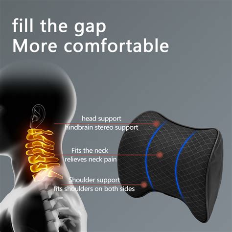 Badu Bg Облегалка за глава на врата на кола Възглавница за авто седалка Протектор за опора на