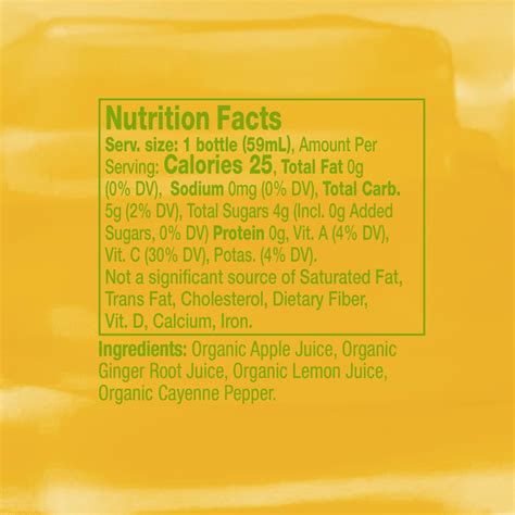 2 Pack Vive Organic Ginger Boost Wellness Shot Fresh Pressed Ginger Shot 2 Fl Oz Bottle