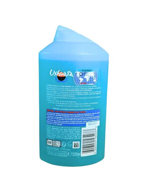 Ushuaïa Shampooing Douche fraîcheur intense Minéraux marins ml