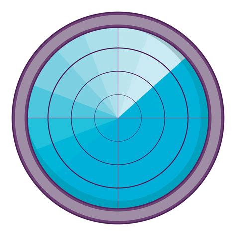 Icono De Radar Estilo De Dibujos Animados 14934438 Vector En Vecteezy