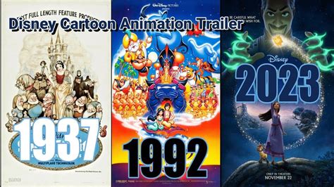 Walt Disney All Movie Trailer From 1937 To 2023 Video With Original