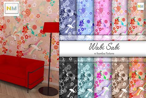 Second Life Marketplace Wabi Sabi 10 Seamless Wallpaper Builders