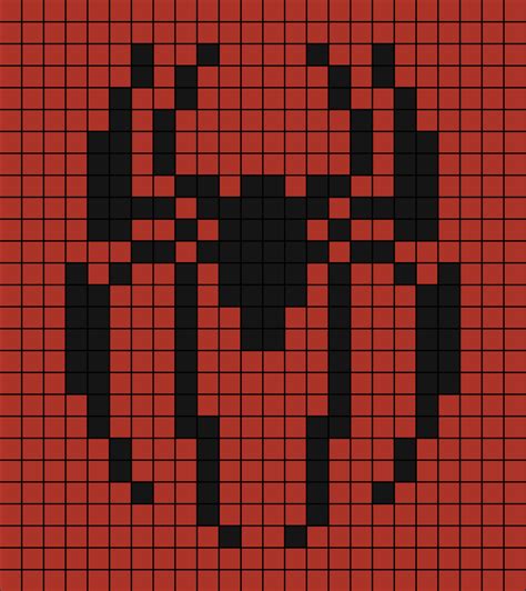 Spiderman Logo Toby Pixel Art Spiderman Pixel Art Pixel Art Pixel