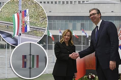 Мелони во Белград пречекана со унгарски знамиња Независен Весник