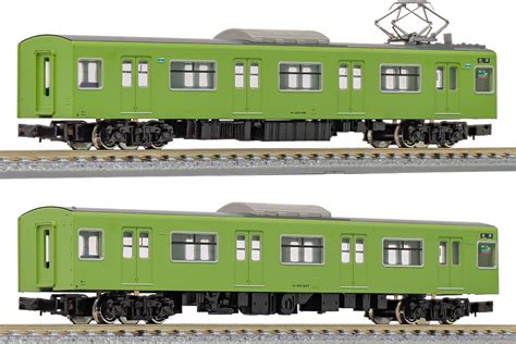 ＜1253m＞jr103系体質改善車40n モハ103・102（ウグイス）2両キット｜塗装済みキット｜nゲージ鉄道模型のグリーンマックス