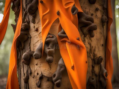 Natural Bark Texture Background Material For Design Old Wood Tree