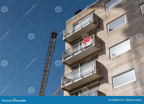 Roeselare East Flemish Region Belgium Rectangular Facade Of An