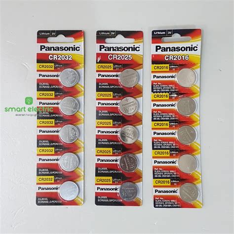 Jual Baterai Panasonic CR2032 CR2025 CR2016 Batere Kancing Lithium 3v