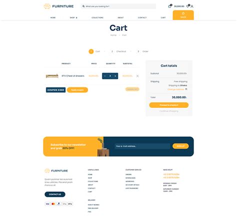 Furniture E Commerce Website Using Wordpress On Behance