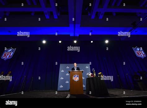 Nfl Commissioner Roger Goodell Press Conference During Super Bowl Liii