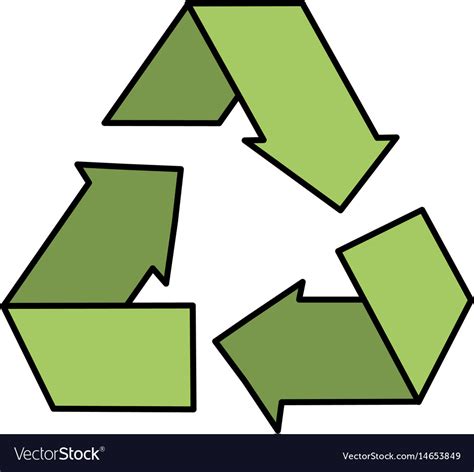Reduce Recycle And Reuse Environment Symbol Vector Image