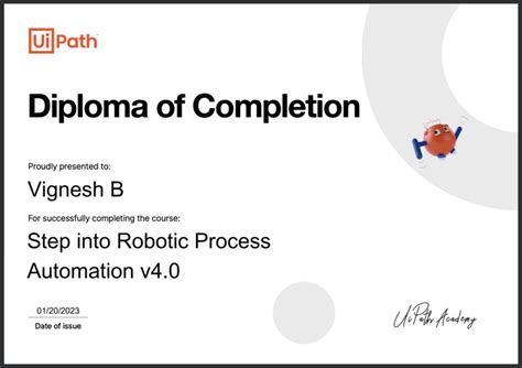 Vignesh B On Linkedin Automation Uipathskillathon2022