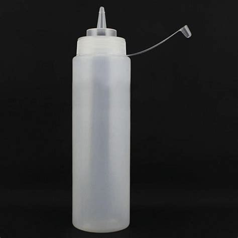 8 24oz Plastic Squeeze Bottle Condiment Dispenser Ketchup Mustard Sauce