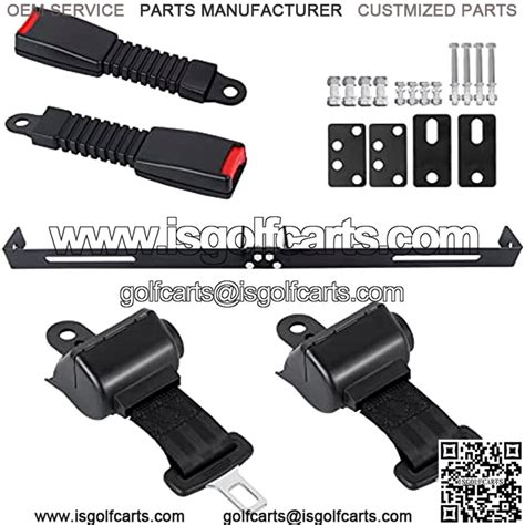 Universal 2 Passengers Golf Cart Seat Belts Retractable Seat Belts