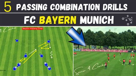 5 Passing Combination Drills Fc Bayern Munich Youtube