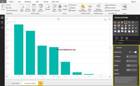 Format Power Bi Column Chart
