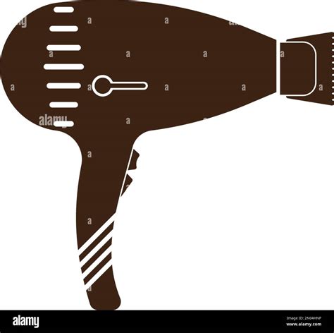 Hair Dryer Logo Vector Design Illustration Background Stock Vector