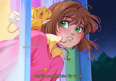 Kinomoto Sakura And Kero Cardcaptor Sakura Drawn By Luztapiaart