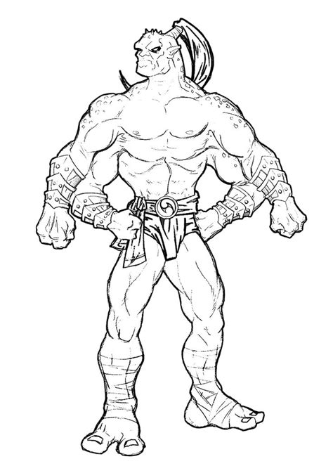 Desenho De Cyrax De Mortal Kombat Para Colorir Tudodesenhos