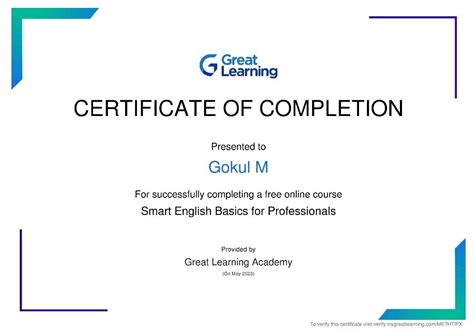 hi all i have successfully completed the smart english basics for