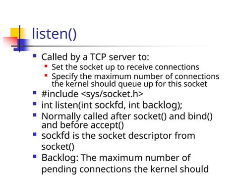 Lecture 1 Socket Programming Elementary Tcp Socketspptx