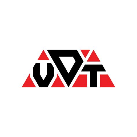 Vdt Triangle Letter Logo Design With Triangle Shape Vdt Triangle Logo