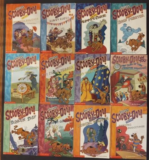 Cartoon Network Scooby Doo Mystery Book Lot Scholastic 13 Books 4712