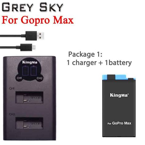1400mah Battery For Gopro Max Rechargeable Lithium Vicedeal