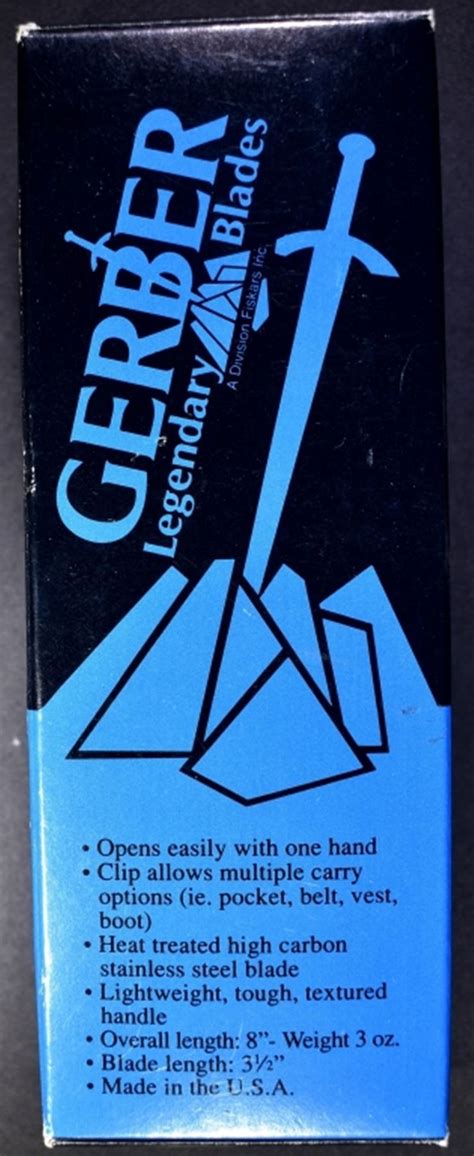 Vintage Gerber Partial Serrated Knife