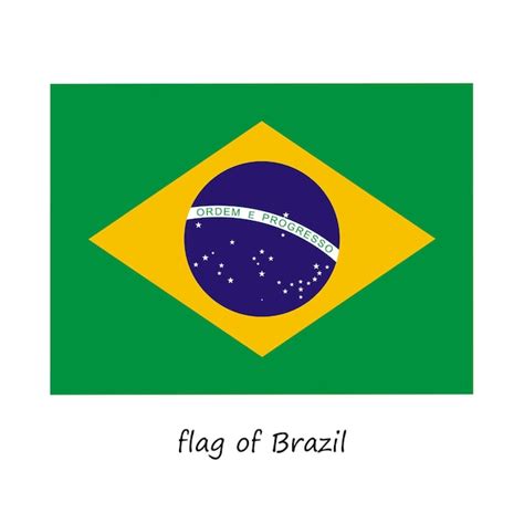Premium Vector Flag Of Brazil