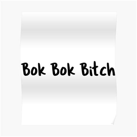 Bok Bok Bitch Crazy Rich Asians Design In Black Text Because