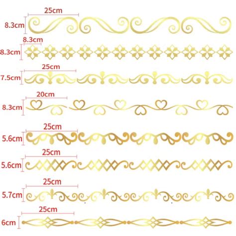 3d Miroir Acrylique Tour De Taille Autocollant Mural Bordure Bande