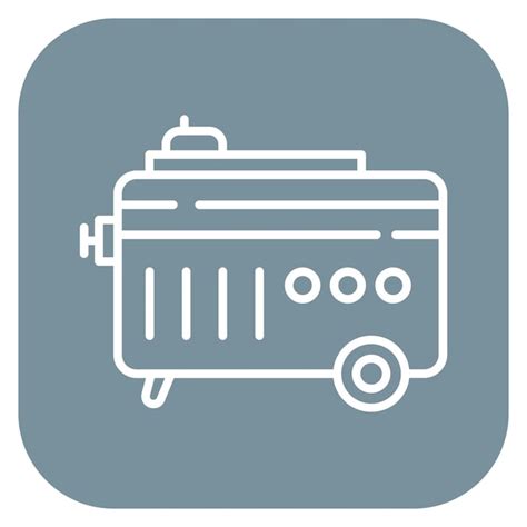 Premium Vector Electric Generator Vector Illustration