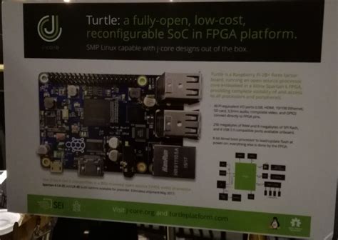 Turtle Board Is A Raspberry Pi 2 Like Fpga Board For J Core J2 Open