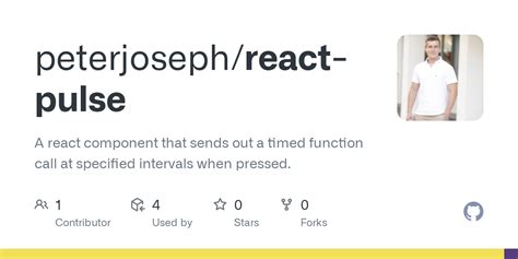 GitHub Peterjoseph React Pulse A React Component That Sends Out A