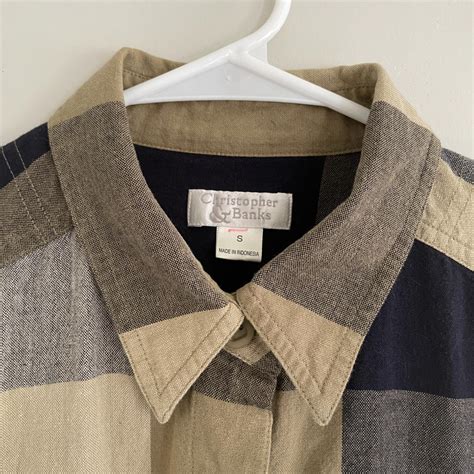 Uni Sex Patterned Button Down Shirt Only Worn A Few Depop