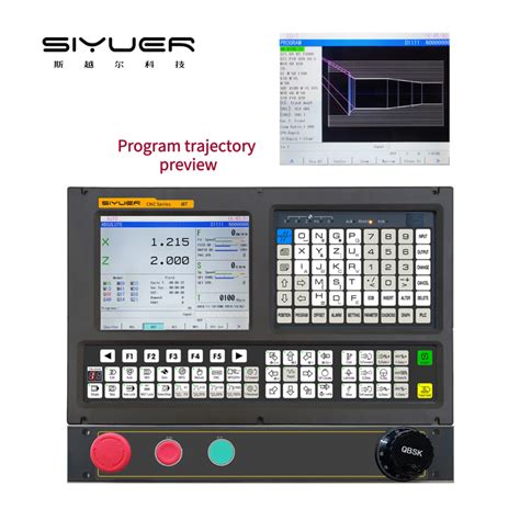 Siyuer I8t 3 Axis Absolute Cnc Lathe Controller With Plc Macro Servo Motors And Hydraulic Atc