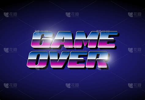 Game Over Retro Game Over文字样式与效果