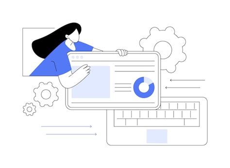 Premium Vector Detachable Device Technology Abstract Concept Vector Illustration