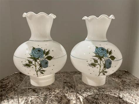 Vintage Milk Glass Lamp Shades Etsy